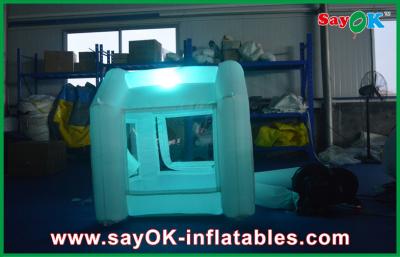 China Inflatable Photo Booth with 12 LED Lights for Party Rental Christmas Money Machine for sale
