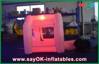 China Portable LED Inflatable Bounce House with 2 Long Channels 210D Oxford Cloth for sale