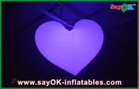 China Hanging Inflatable Lighting Decoration For Wedding Heart LED for sale