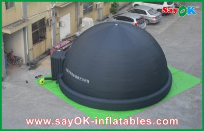 China Printing Logo Black Inflatable Projection Tent For Education Class for sale