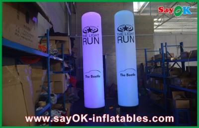 China Color Changing LED Inflatable Pillar 2m 3m for Outdoor Party Wedding Decoration for sale