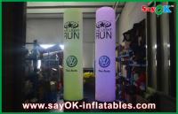 China Led Coloum Inflatable Lighting Decoration Yellow Inflatable Pillar for sale