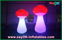 China Indoor Inflatable Lighting Decoration , Red Led Inflatable Mushroom for sale