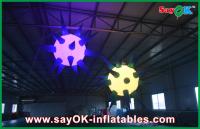 China Indoor Giant Ceiling Inflatable LED Ball 1.5m 2.5m 12 Color Changing Decoration for sale