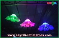 China Inflatable LED Lighting Flower Decoration 1.5m 2m 2.5m Custom Size 190T Oxford Cloth for sale