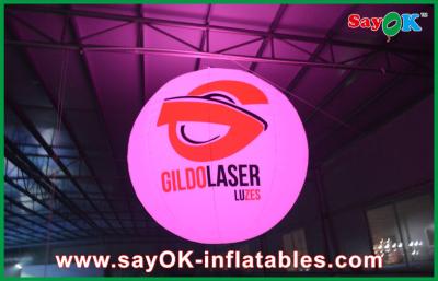 China Large White Oxford Cloth Inflatable Lighting Balloon 1m to 2.5m for Advertising for sale