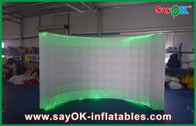 China Giant Inflatable Air Wall for Wedding Photo Booth Hire Waterproof 2 LED Light for sale