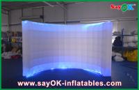 China Inflatable Air Wall with 12 LED Lights 210D Oxford Cloth for Party Photo Booth Decoration for sale