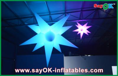 China Inflatable LED Star Balloon 1-4m Diameter RGB Light Party Decoration with Remote Control for sale