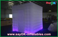 China Inflatable Photo Booth with LED Light 2.4m x 2.4m x 2.5m for Wedding Party Events for sale