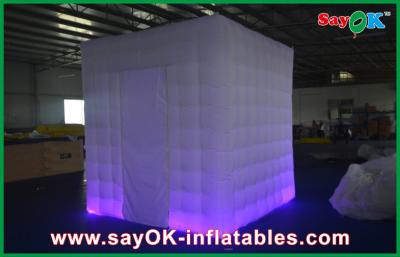 China Inflatable Photo Booth with LED Light 2.4m x 2.4m x 2.5m for Wedding Party Events for sale