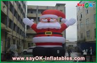 China 8m Inflatable Christmas Santa Claus Decoration Red Oxford Cloth with CE Blower for sale