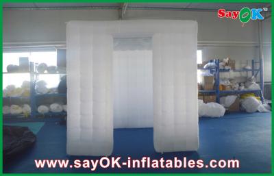 China Inflatable Photo Booth Kiosk with LED Lights 210D PVC Coated Nylon 110V 220V for sale