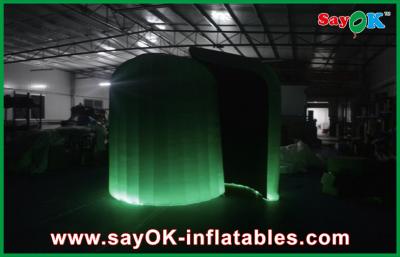 China Inflatable Photo Booth Dome with LED Lights 210D PVC Waterproof Trade Show Tent for sale