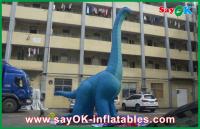 China 10m Blue Inflatable Christmas Dinosaur PVC Waterproof Blow Up Cartoon Dragon for Outdoor Decoration for sale