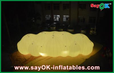 China Big LED Decoration Inflatable Helium Cloud Balloon 0.18mm PVC 6m Height for Advertising for sale