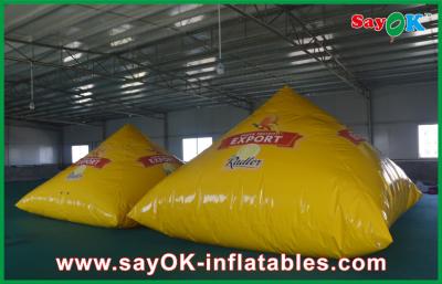 China Custom Inflatable Pyramid 2m High 0.4mm PVC Advertising Display for sale