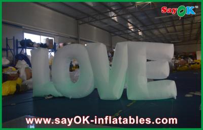 China 190T Nylon Inflatable Lighting Decoration 3.1x1.2m for Valentine's Day with 12 LED Lights for sale