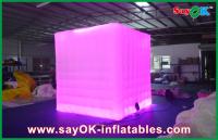 China Inflatable Photo Booth 2.4x2.4x2.5m with LED Lights for Party Rental Business for sale