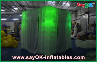 China Inflatable Cube Tent 2.4x2.4x2.5M Waterproof LED Photobooth for Party Christmas Decor for sale