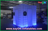China Inflatable Photo Booth 2.4x2.4x2.5m with LED Lights 210D Oxford Cloth for Events for sale