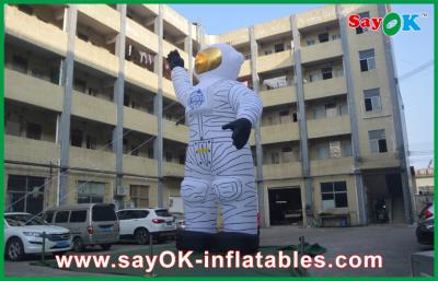 China Custom Inflatable Astronaut Model 4M 5M with LED Lights Outdoor Advertising Decoration for sale
