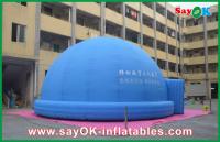 China Blue Inflatable Planetarium Astronomy Teaching Tent 3.2M 360 Degree Viewing for sale