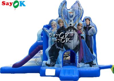 China Ice Princess Inflatable Bounce Trampoline Slide Combo 6x4x4 m Commercial Bouncer for sale