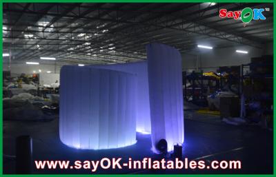 China Custom Inflatable Photo Booth Tent 4x4m with LED Spiral for Party Event Advertising for sale