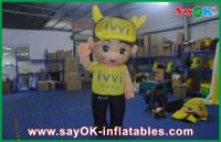 China 2M Yellow Inflatable Cartoon Character for Birthday Parties Outdoor Children Exquisite Design for sale