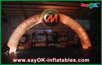 China Oxford Cloth Lighted Inflatable Entrance Arch 7x4m Terminal Point for Sport Events for sale
