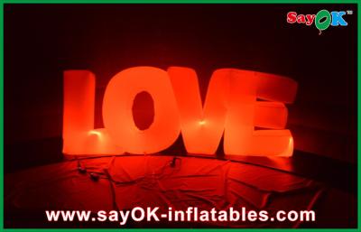 China Valentine Inflatable Led Light Love Indoor Wedding Inflatable Decorations for sale
