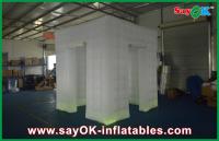 China Inflatable Photo Booth Enclosure 2 Doors 2.5m Party Rental with LED Lighting for sale