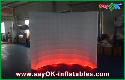 China Inflatable Photo Booth 2.5x2.5x2.5m with LED Lights for Commercial Event Rental for sale