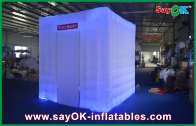 China Inflatable Photo Booth 2.5x2.5m with LED Lights for Outdoor Clubs and Events for sale
