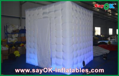China Inflatable Photo Booth 2.4x2.4x2.5m Waterproof LED Wedding Event Advertising Display for sale