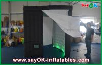 China Inflatable Photo Booth 2.4x2.4x2.4m 210D Oxford Cloth with LED Lights for Party Events for sale