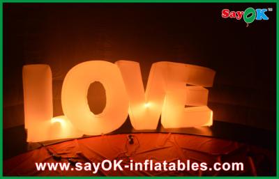 China Custom Inflatable Alphabet Letters Numbers with LED Lights 3.1x1.2m for Advertising Concert for sale