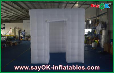 China Inflatable Photo Booth 2.4x2.4x2.5m White 210D Oxford Cloth Wedding Party Event Enclosure for sale