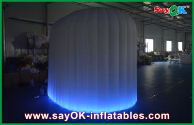 China Giant Inflatable LED Photo Booth 3m Diameter Wedding Event Rental Commercial Use for sale