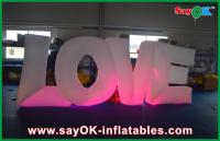 China Wedding Inflatable Lighting Decoration White LOVE With Led Eco - Friendly for sale