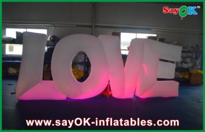 China Wedding Inflatable Lighting Decoration White LOVE With Led Eco - Friendly for sale