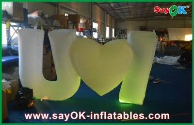 China White Attractive Inflatable Lighting Decoration Funny For Event for sale