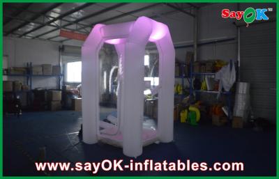 China Inflatable Money Cube Cash Game Booth with LED Light 1.5x2x2.5m Custom Size CE Certified for sale