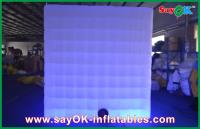 China Inflatable Photo Booth with LED Lighting 210D Oxford Cloth Square for Events for sale
