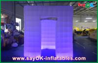China Inflatable Photo Booth with LED Lights 210D Oxford Cloth for Rental Advertising Events for sale