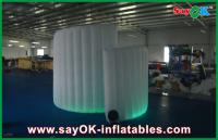 China Commercial LED Inflatable Photo Booth 210D Oxford Cloth Foldable Spiral Design for sale