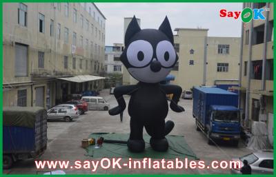 China Giant 6m Inflatable Cat Balloon Commercial Advertising Outdoor Customizable 210D Oxford Cloth for sale