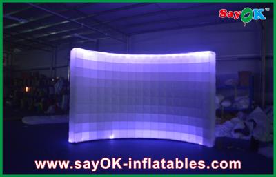 China Inflatable Photo Booth 3x2.7x1.5m Customizable Advertising Display with LED Lights for sale