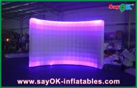 China Inflatable Photo Booth Tent 3x1.5x2m with LED Light Air Wall for Outdoor Business Events for sale